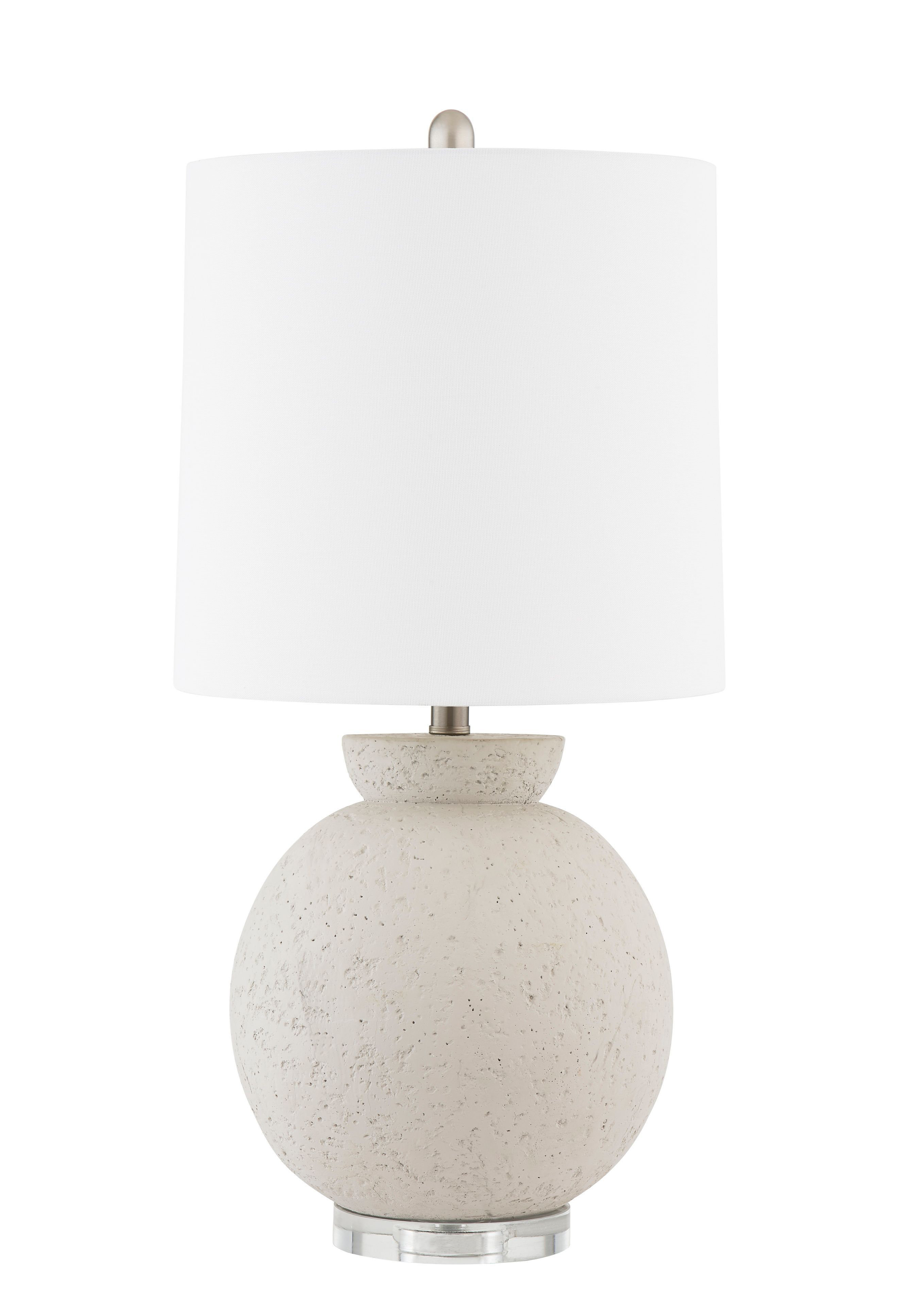 Lark Manor Lystra 29" Table Lamp with Fabric Shade, Ivory - Wayfair Canada