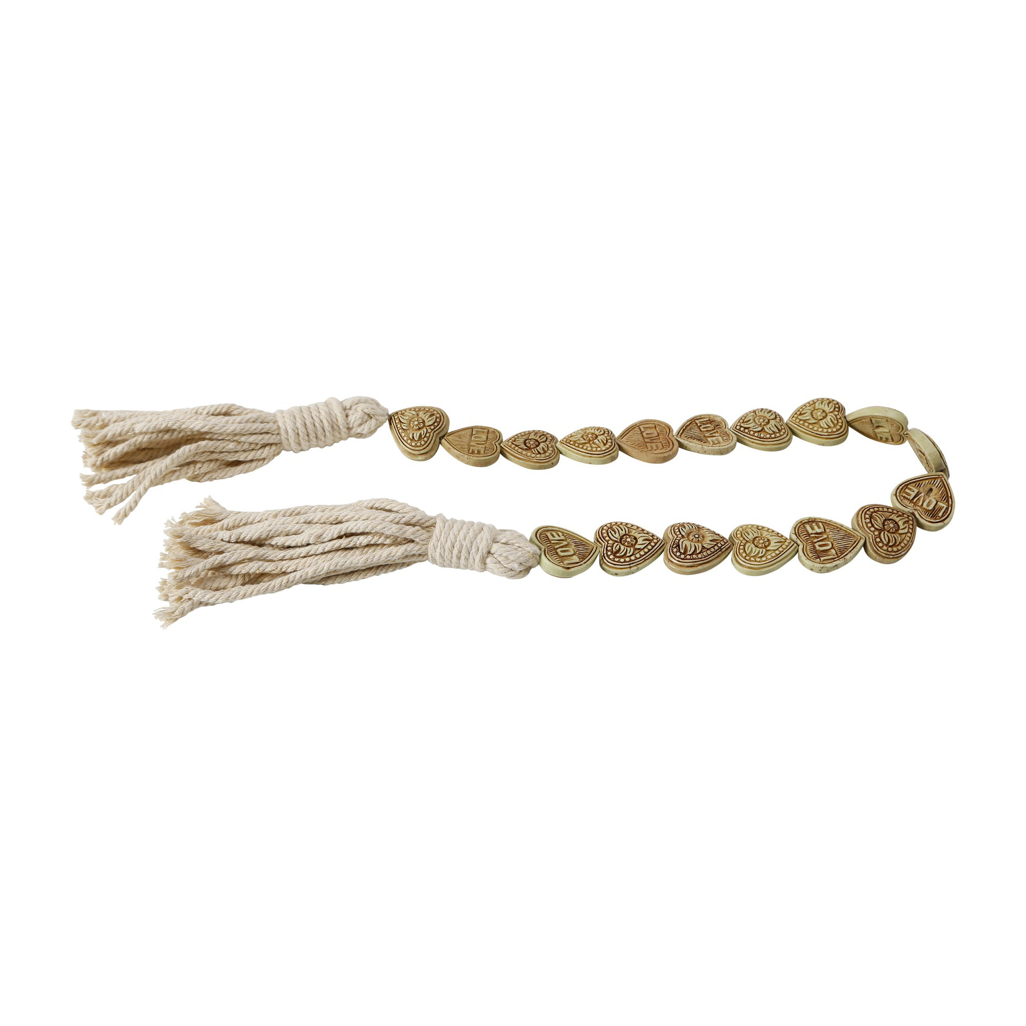 Lily's Living 0.8"H Hanging Decorative Jade Tassel - Blue And White ...