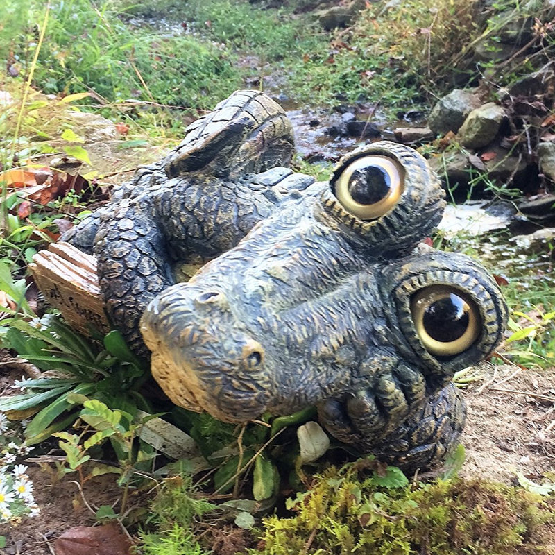 HomeStyles Whimsical "Welcome to Our Swamp" Sign Gator the Alligator ...