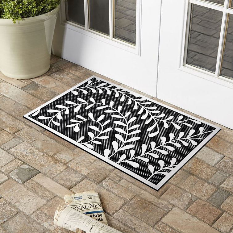 Brambly Cottage Leiva Fearn Leaf Door Mat | Wayfair.co.uk