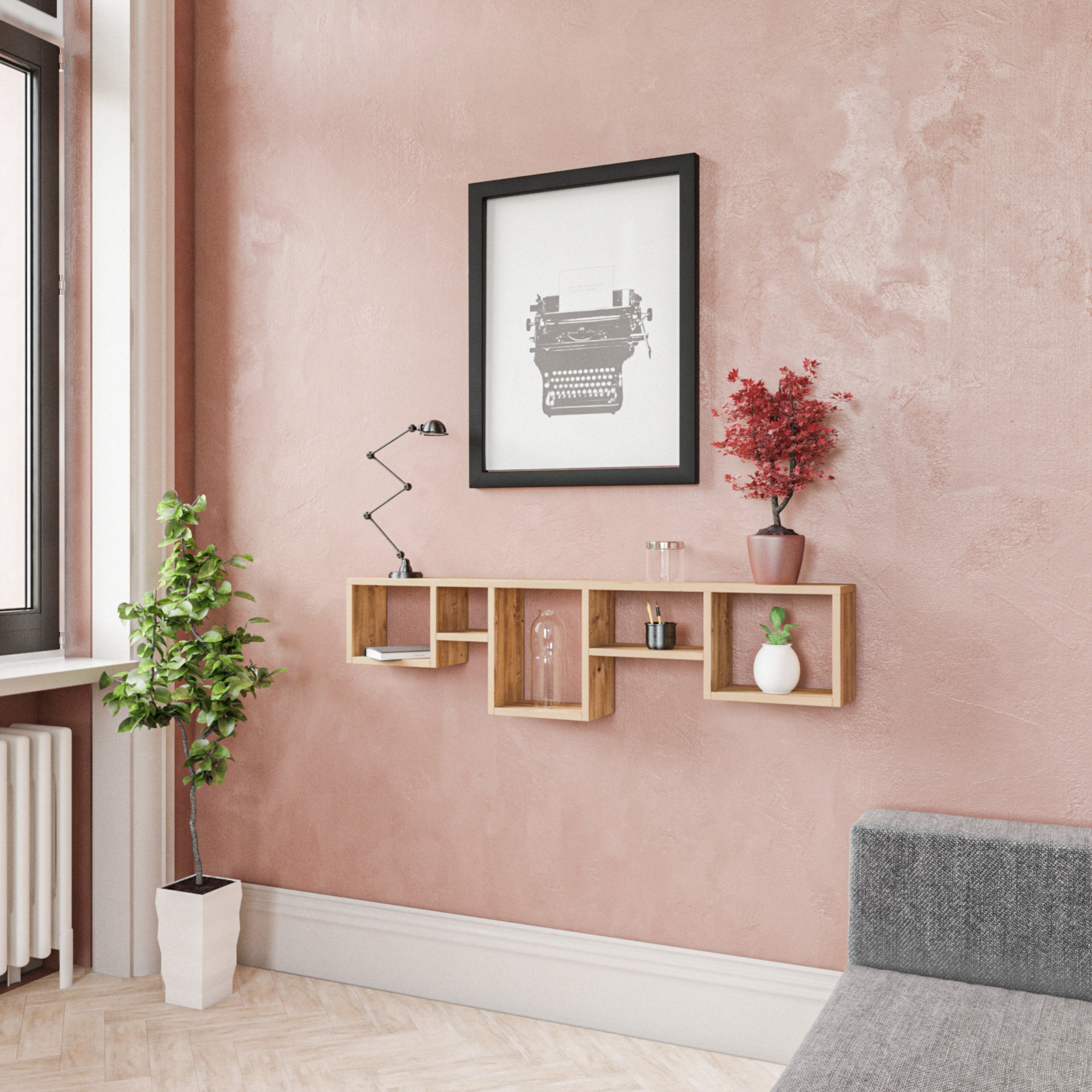 East Urban Home 6 Piece Accent Shelf | Wayfair