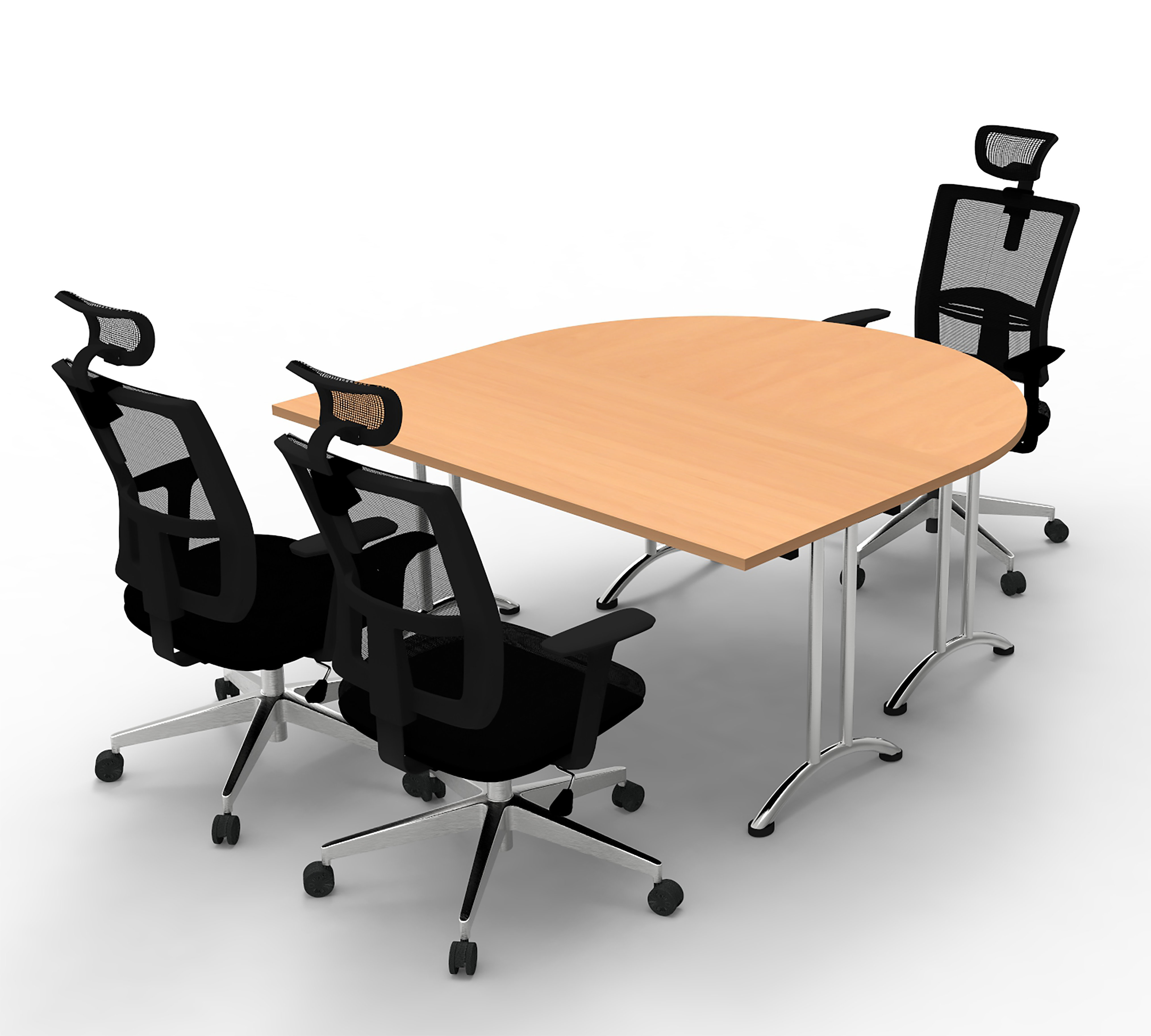 Symple Stuff Enola 3 Person Conference Meeting Tables with 3 Chairs ...
