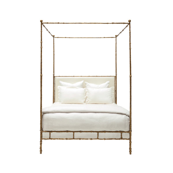 Oly Studio Diego Eastern King Upholstered Canopy Bed | Perigold