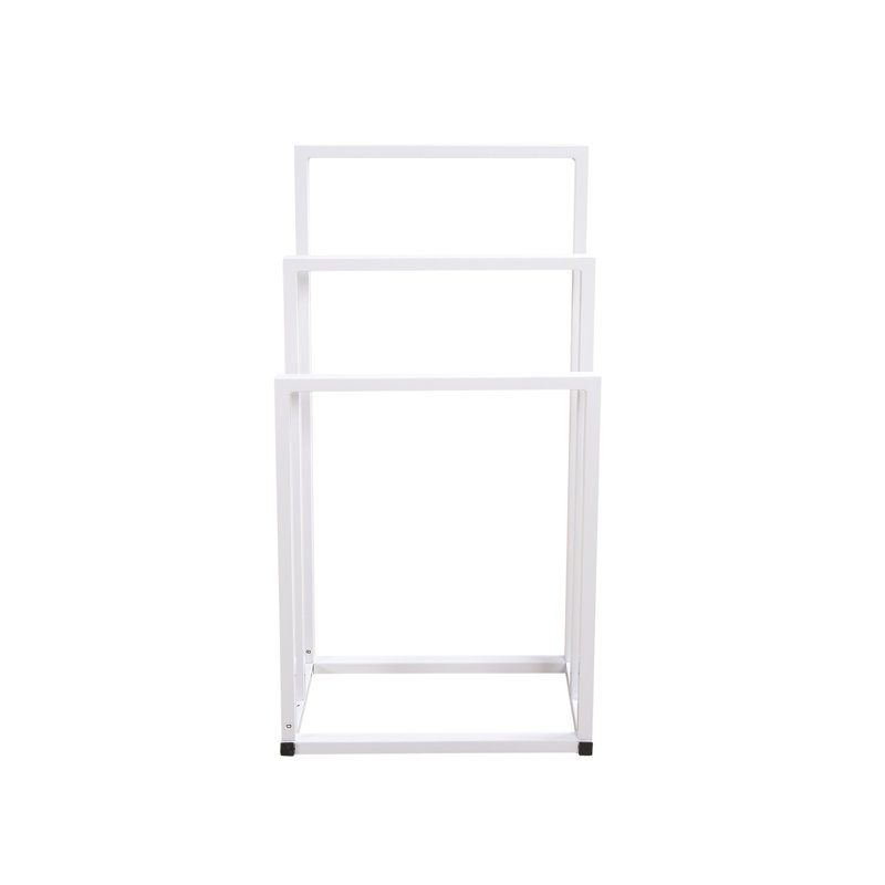 Rebrilliant Metal Freestanding 3-Tier Towel Rack Bathroom Towel Holder ...