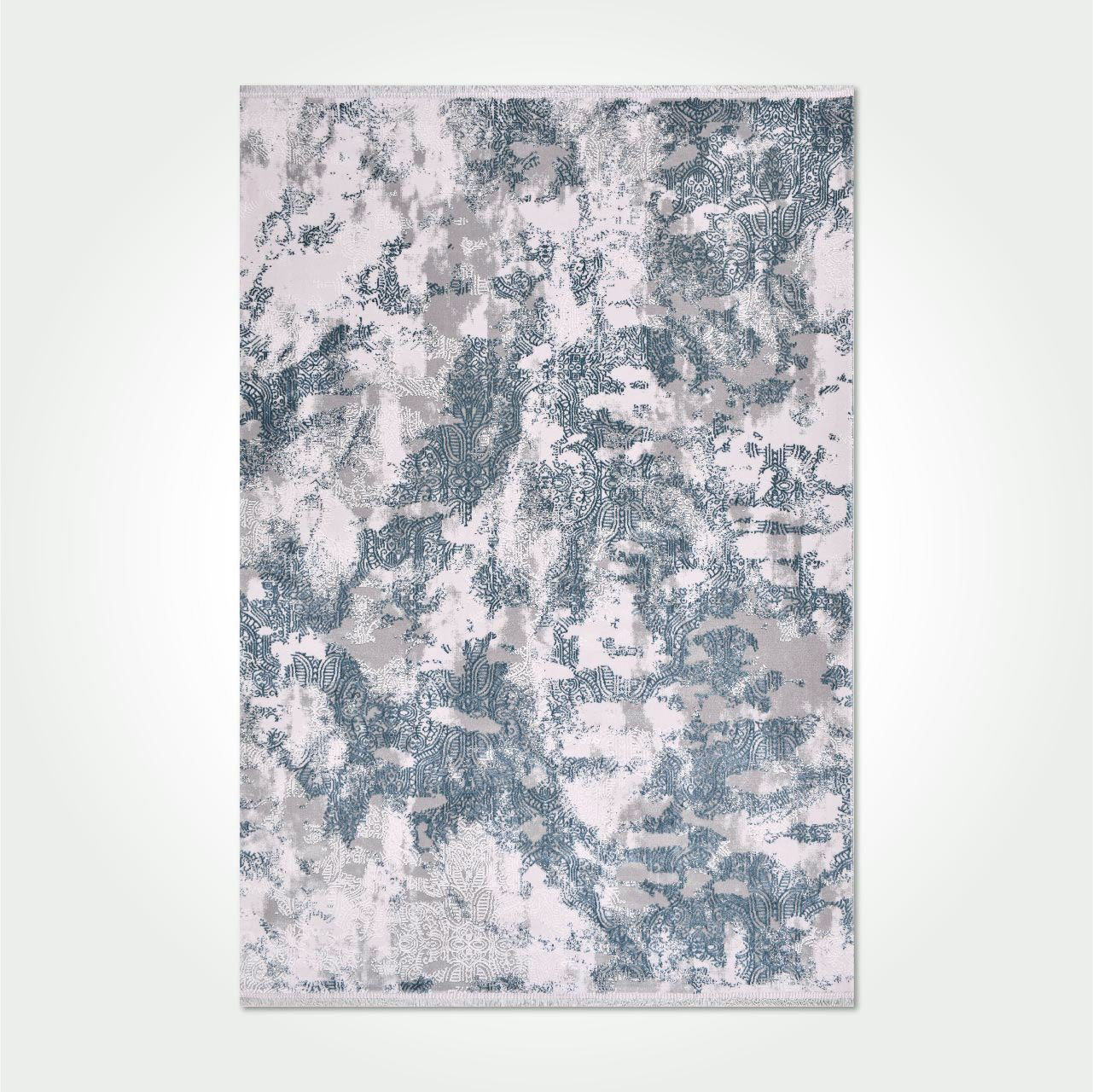 Williston Forge Ariel Blue Abstract Rayon From Machine Made Area Rug ...