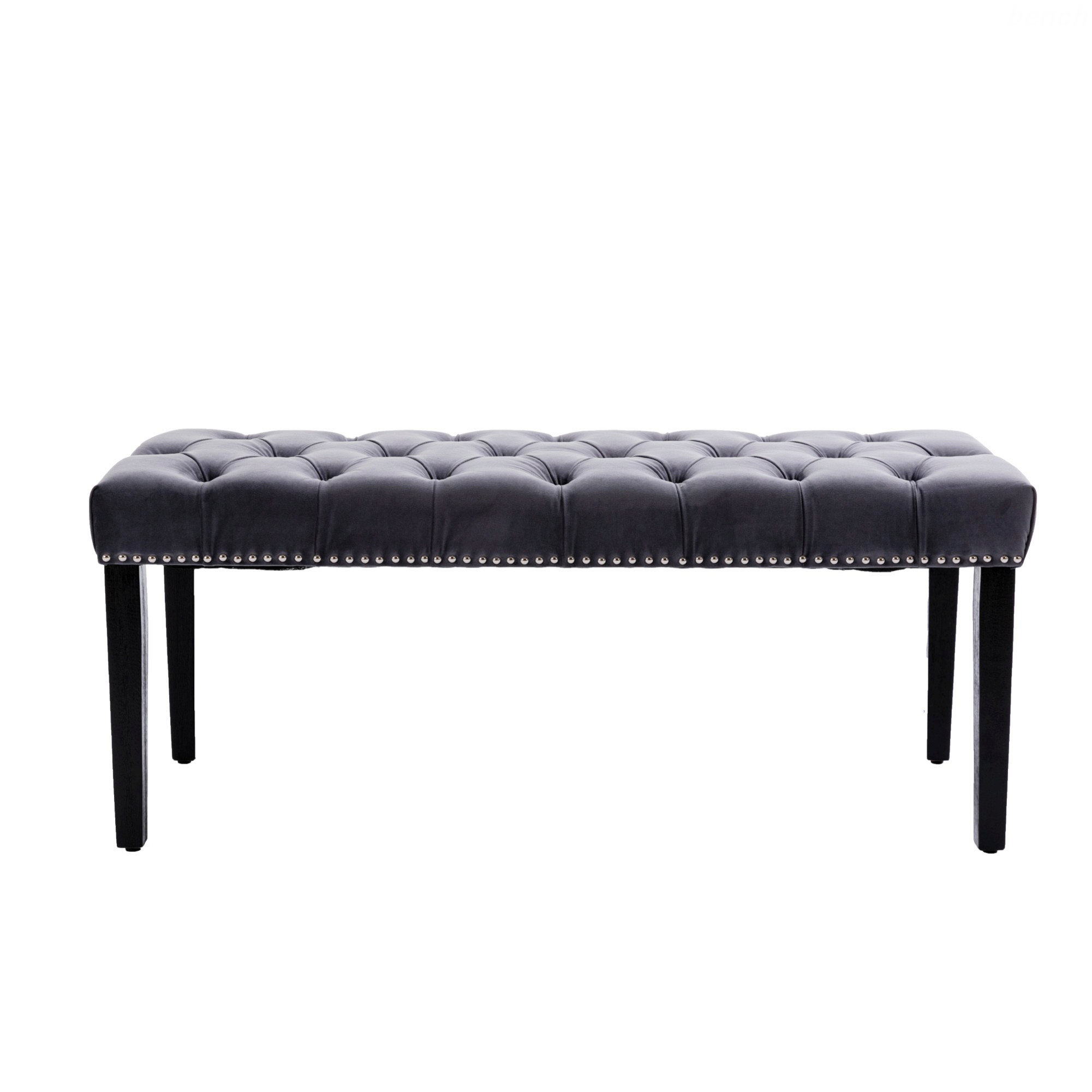 Rosdorf Park Upholstered Tufted Bench Ottoman, Dining Bench Bedroom ...