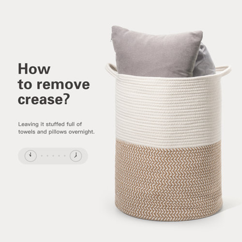 Highland Dunes Fabric Laundry Basket with Handles & Reviews | Wayfair