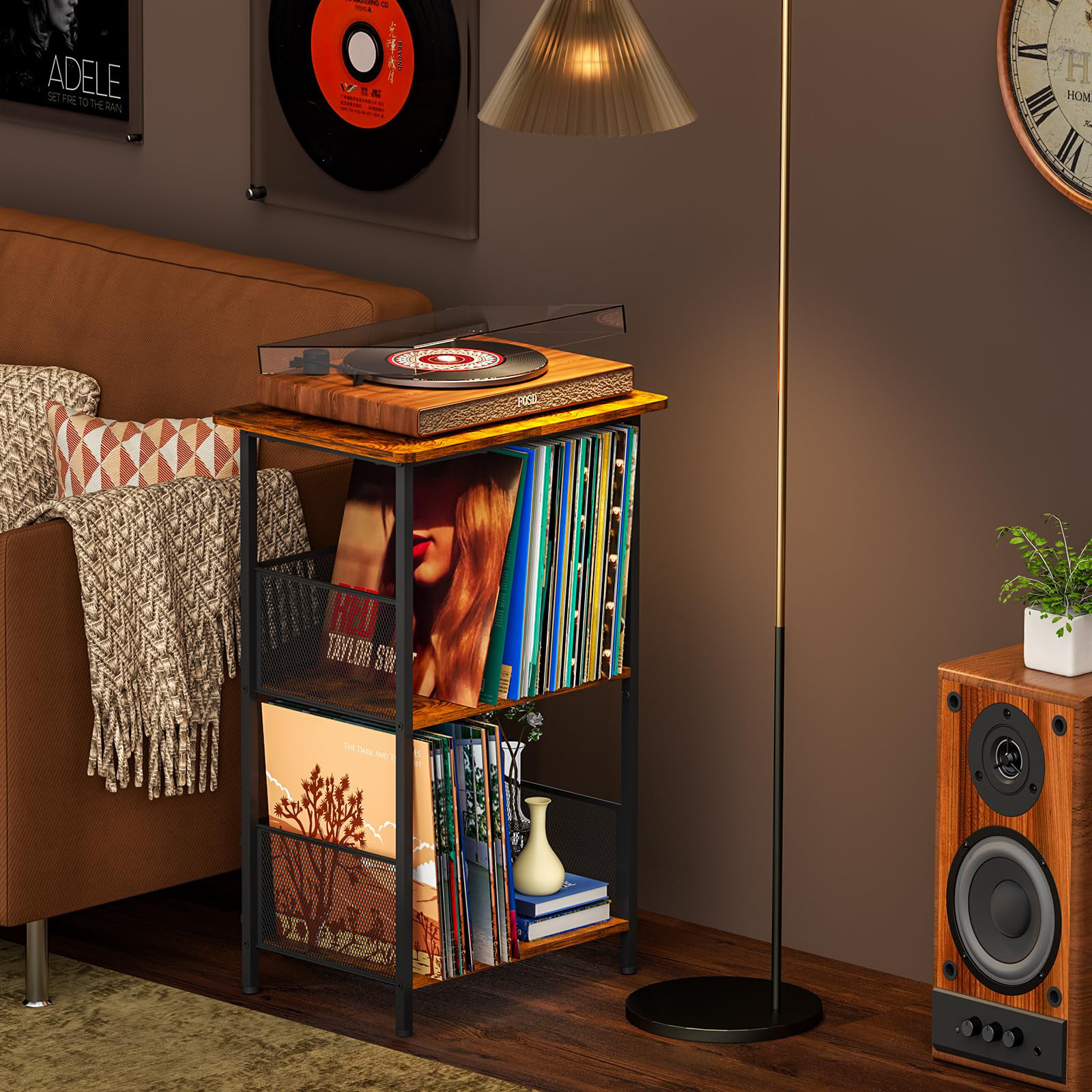 17 Stories Vinyl Record Storage Table | Wayfair