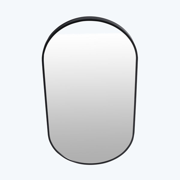 Ebern Designs Markeida Metal Oval Wall Mirror | Wayfair