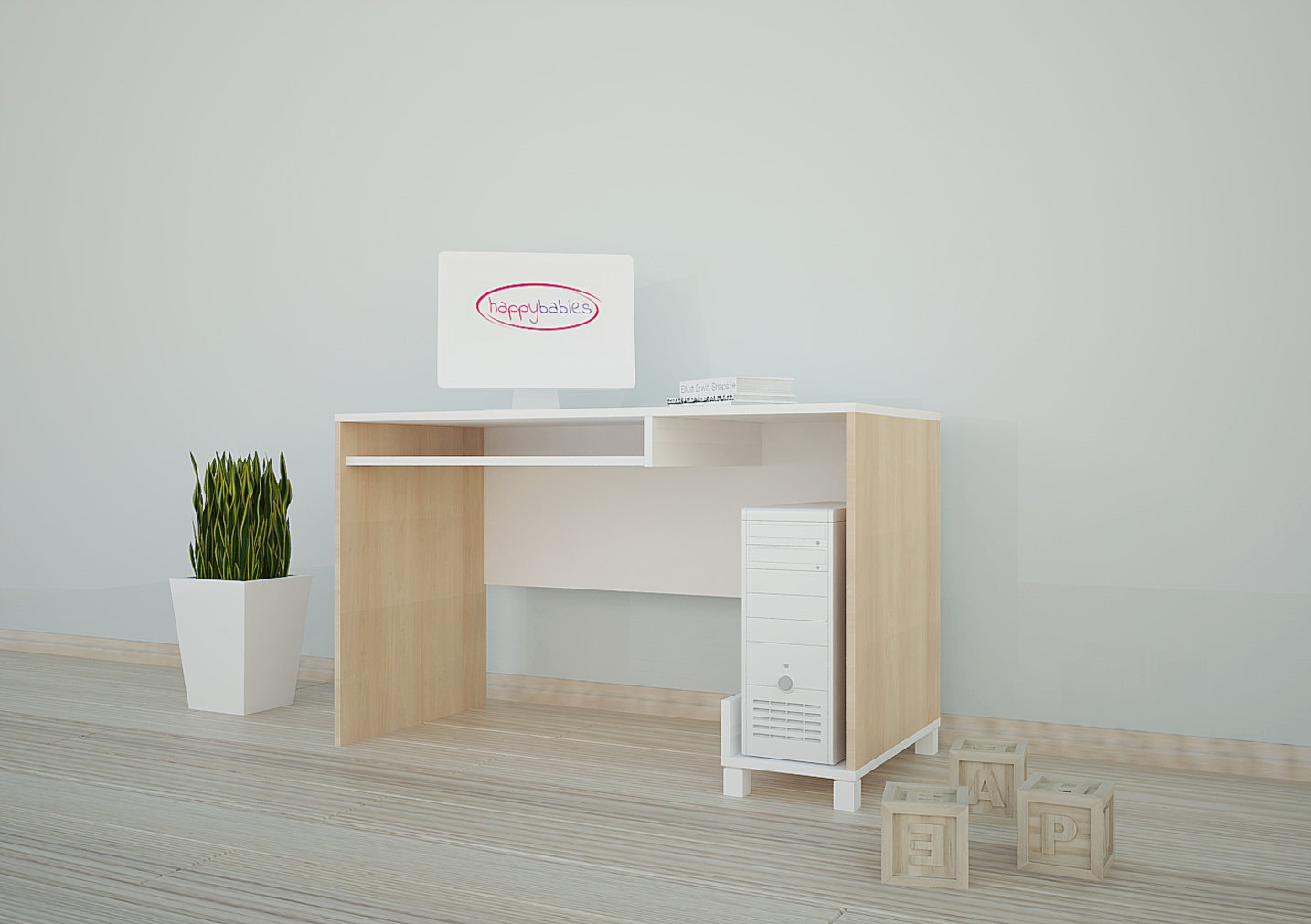 Happy Babies Animals 125cm W Computer Desk | Wayfair.ie