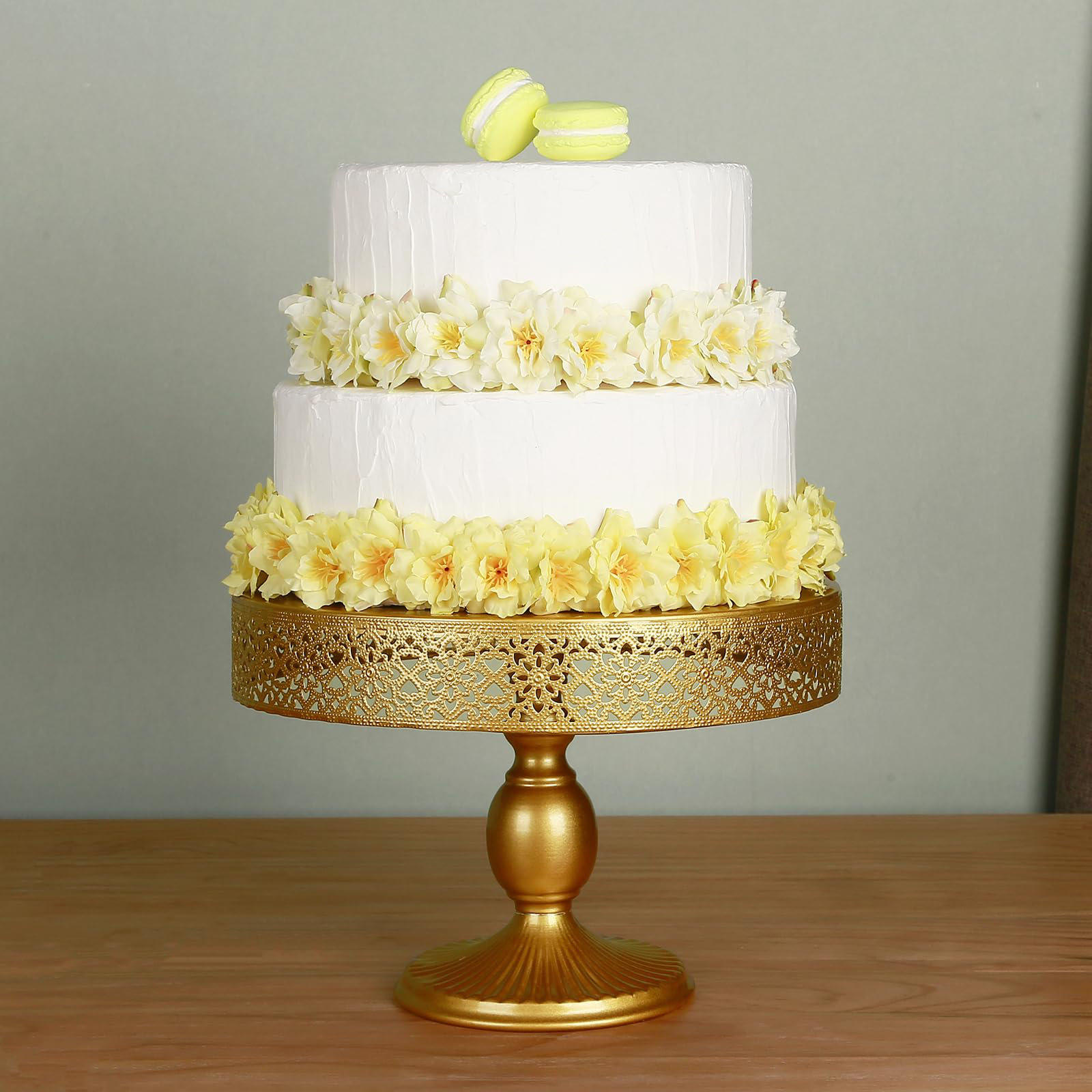 House of Hampton® 12 Inch Cake Stand Round Cupcake Stands Metal Dessert ...