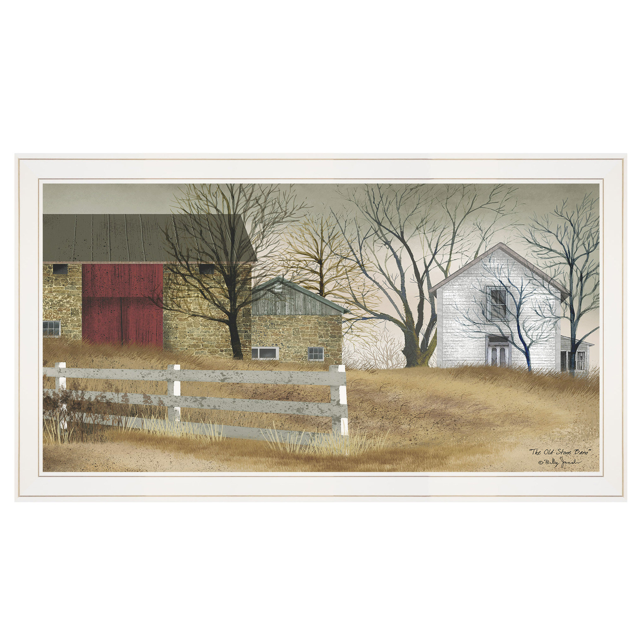 Rosalind Wheeler "The Old Stone Barn" By Billy Jacobs, Ready To Hang ...