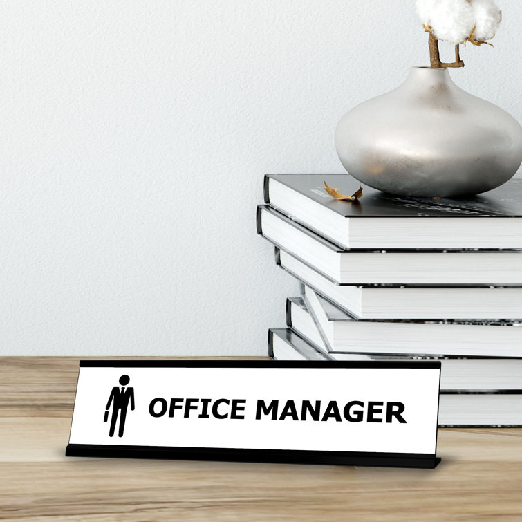 Signs ByLITA Office Manager Desk Sign - Wayfair Canada
