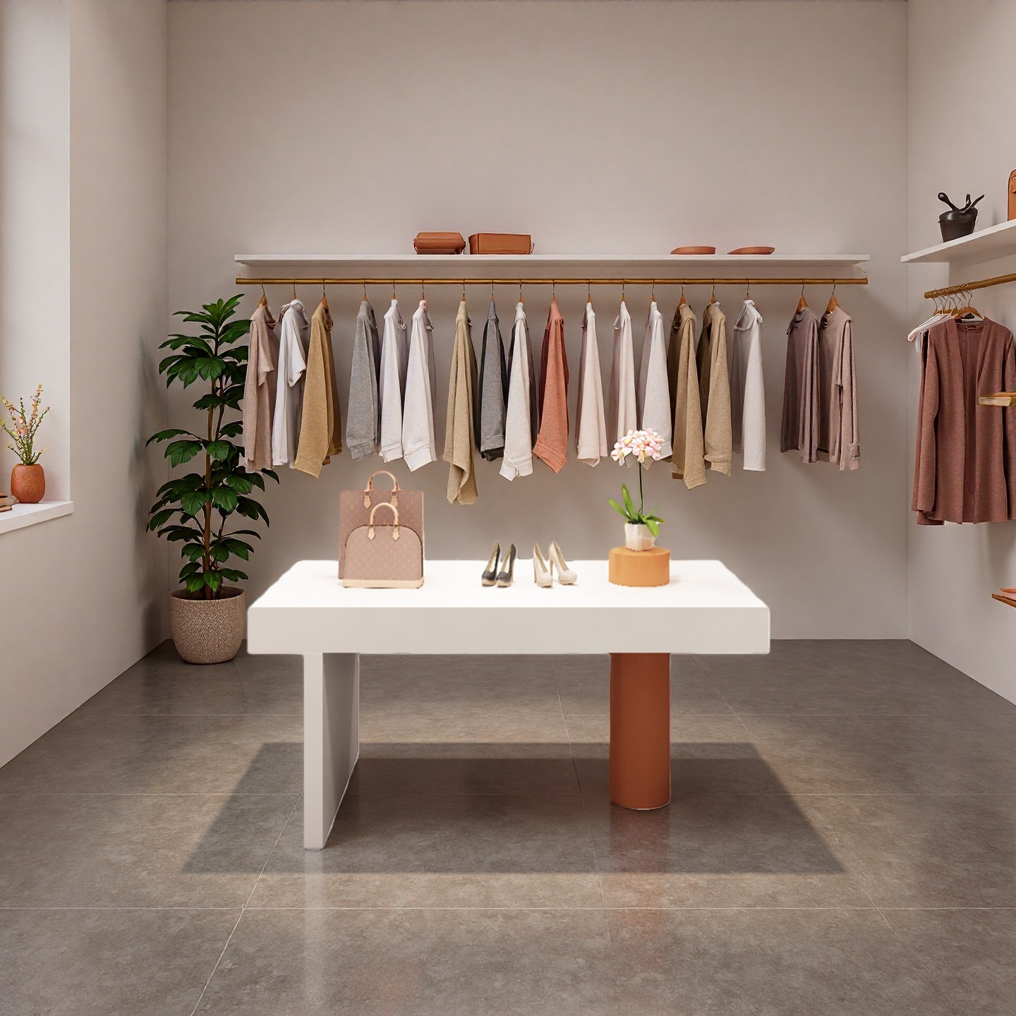 Hokku Designs Fashion display table of the clothing store | Wayfair