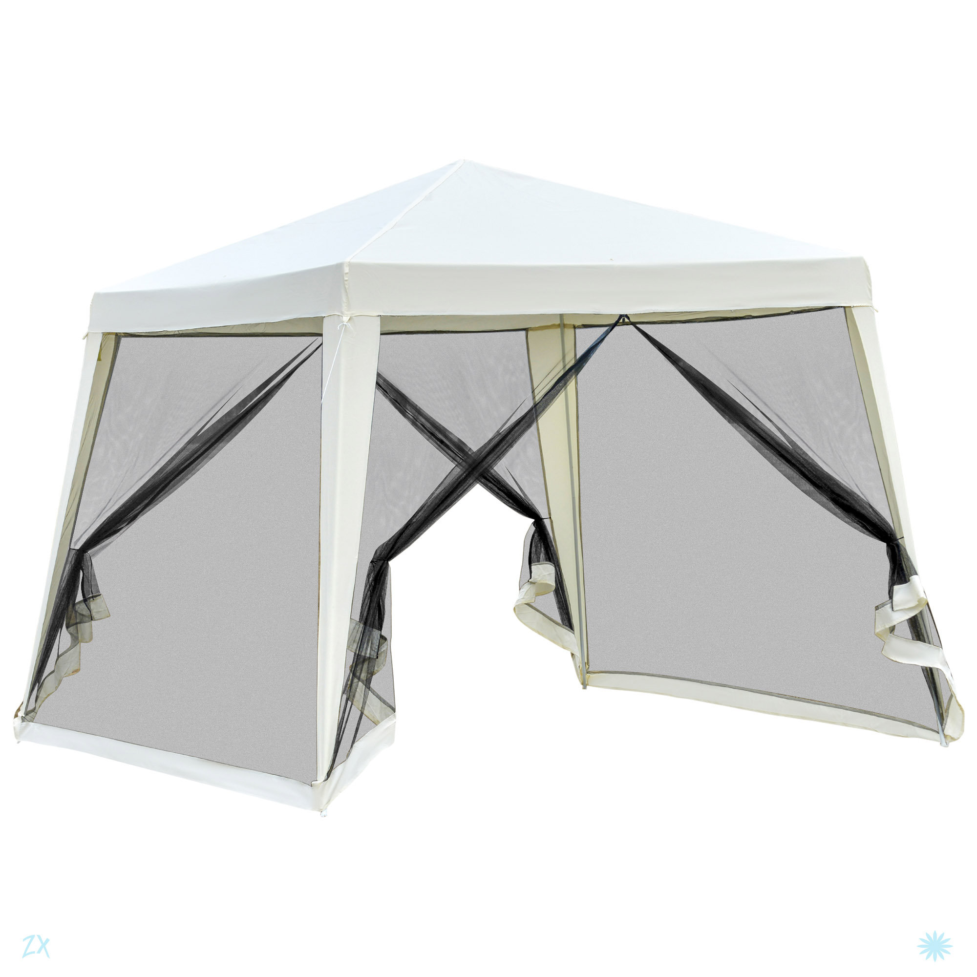 XICHONGDIANSHANG Outdoor Canopy Tent, Slant Leg Sun Shelter With Mesh ...