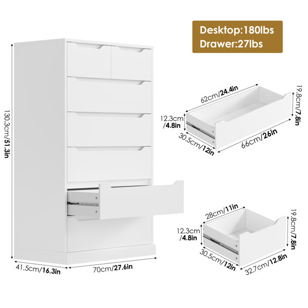 Ebern Designs 7 - Drawer Dresser & Reviews | Wayfair