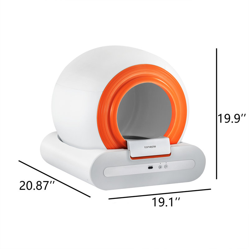 HMANGE Polypropylene Enclosed Self-Cleaning Litter Box | Wayfair