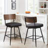 Corrigan Studio® Swivel Upholstered Counter & Bar Stool & Reviews | Wayfair