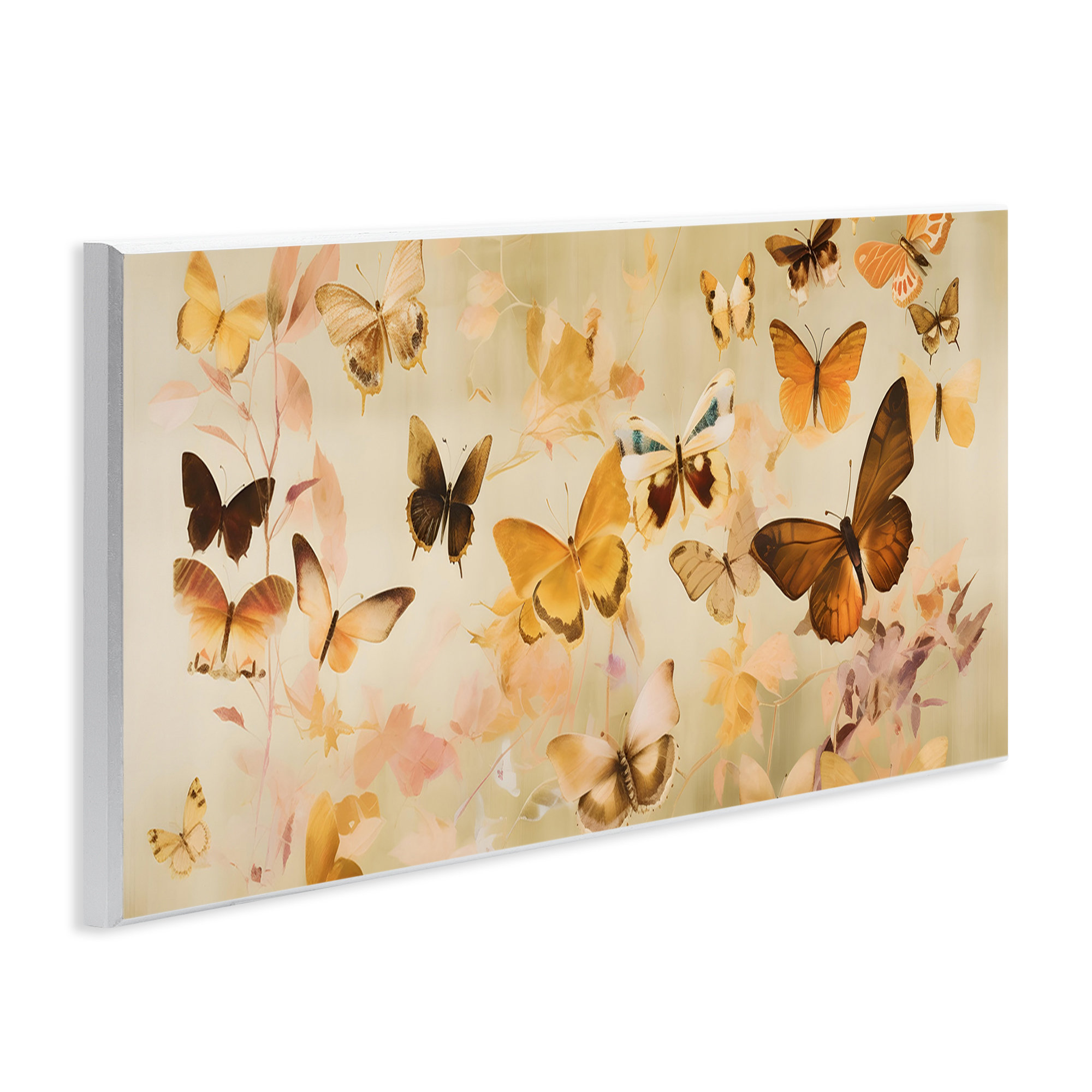 Ophelia & Co. Neutral Butterfly Array Wall Plaque Art by Petal Prints ...