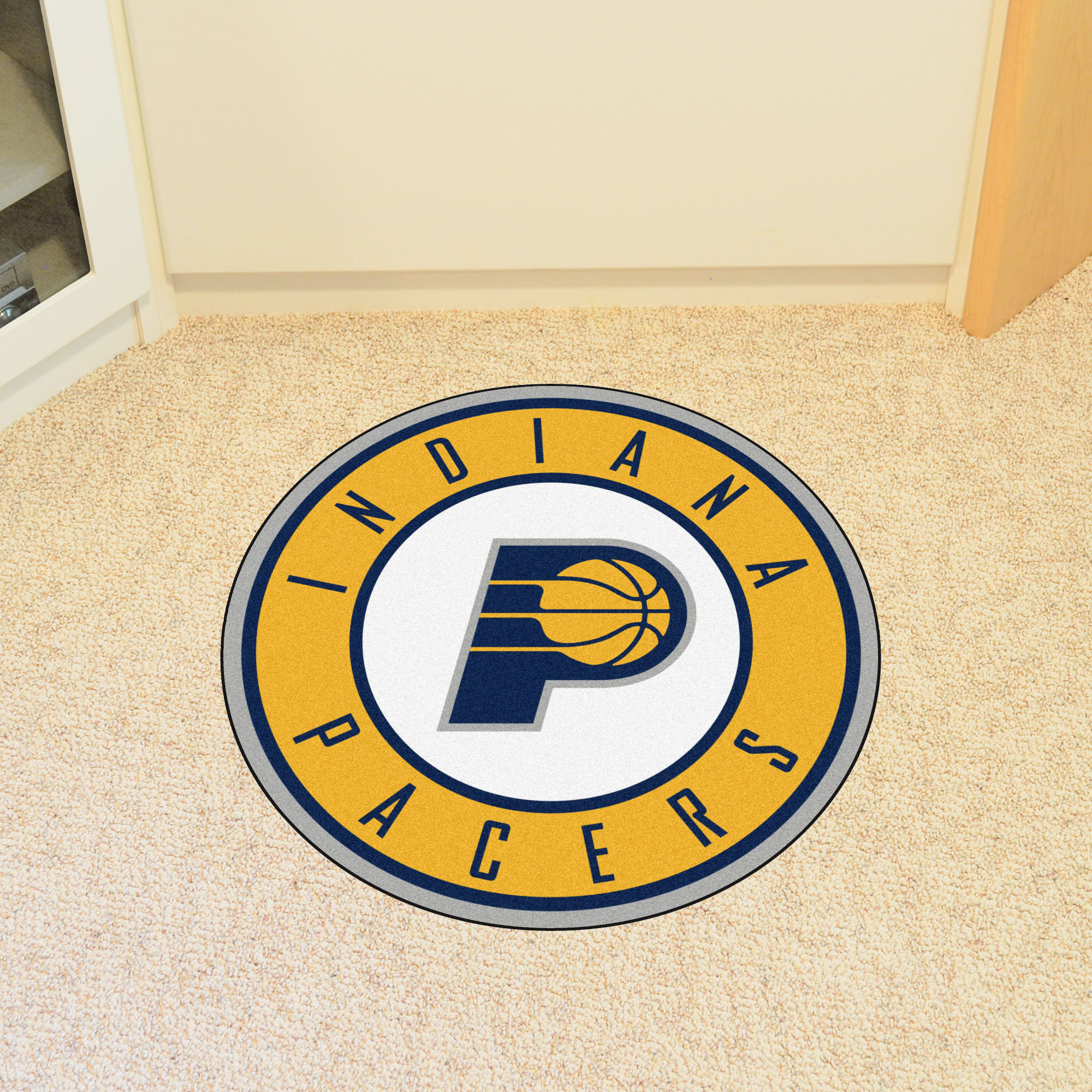 FANMATS NBA Indiana Pacers Roundel 27 in. x 27 in. Non-Slip Indoor Only ...