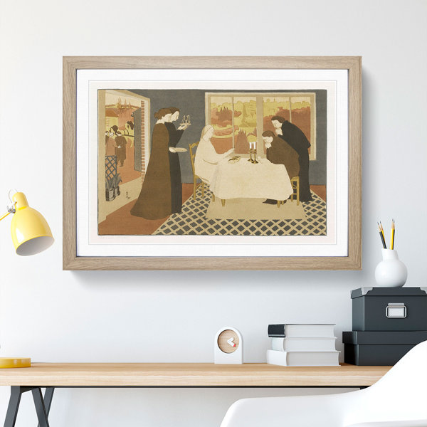 East Urban Home The Pilgrims of Emmaus by Maurice Denis - Picture Frame ...