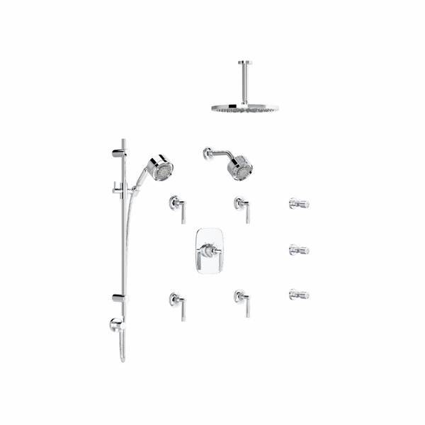 House of Rohl Graceline Thermostatic All-In-One Kit with Rough in-Valve ...