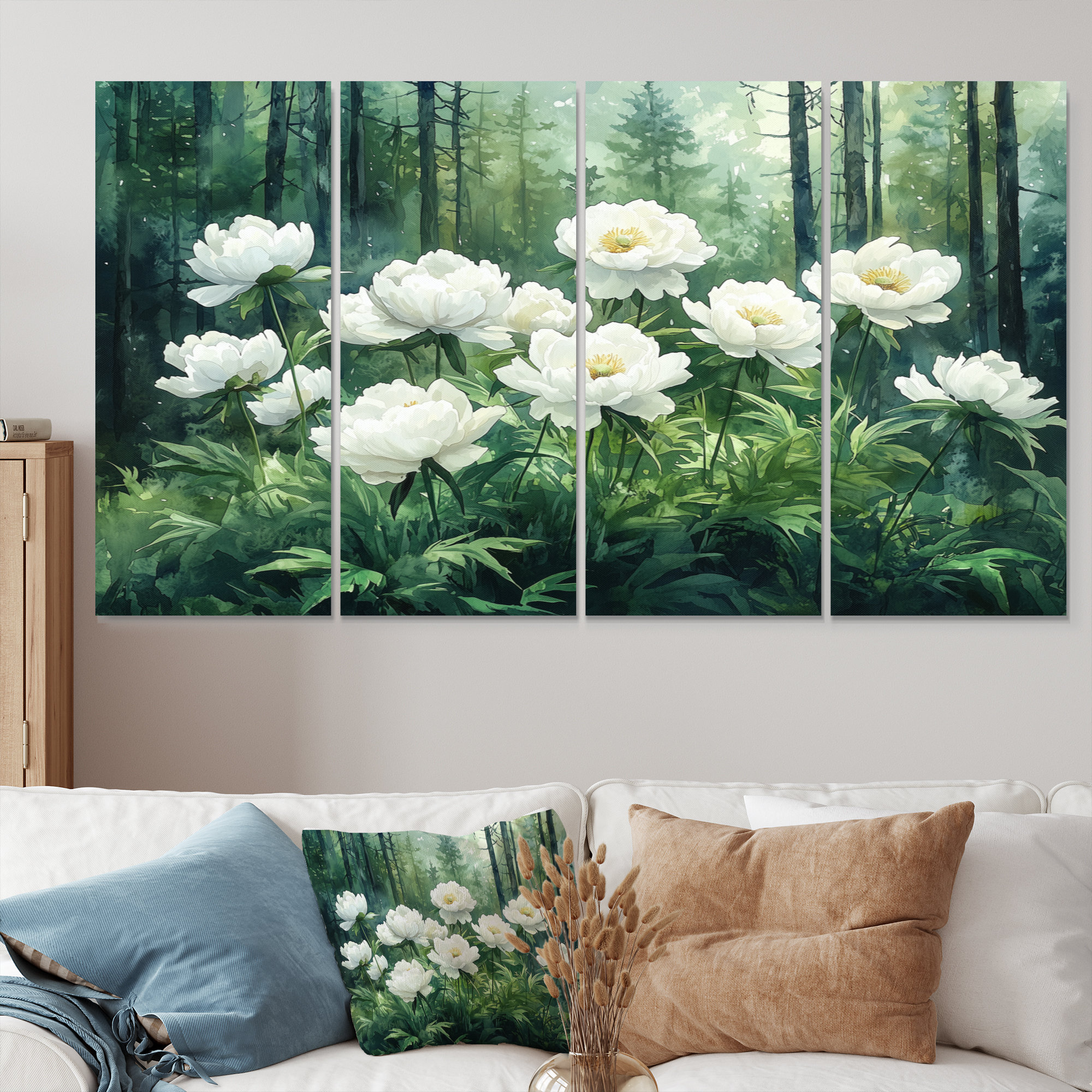 Red Barrel Studio® Summer Peonies In The Foreted Slopes I - Peonies ...