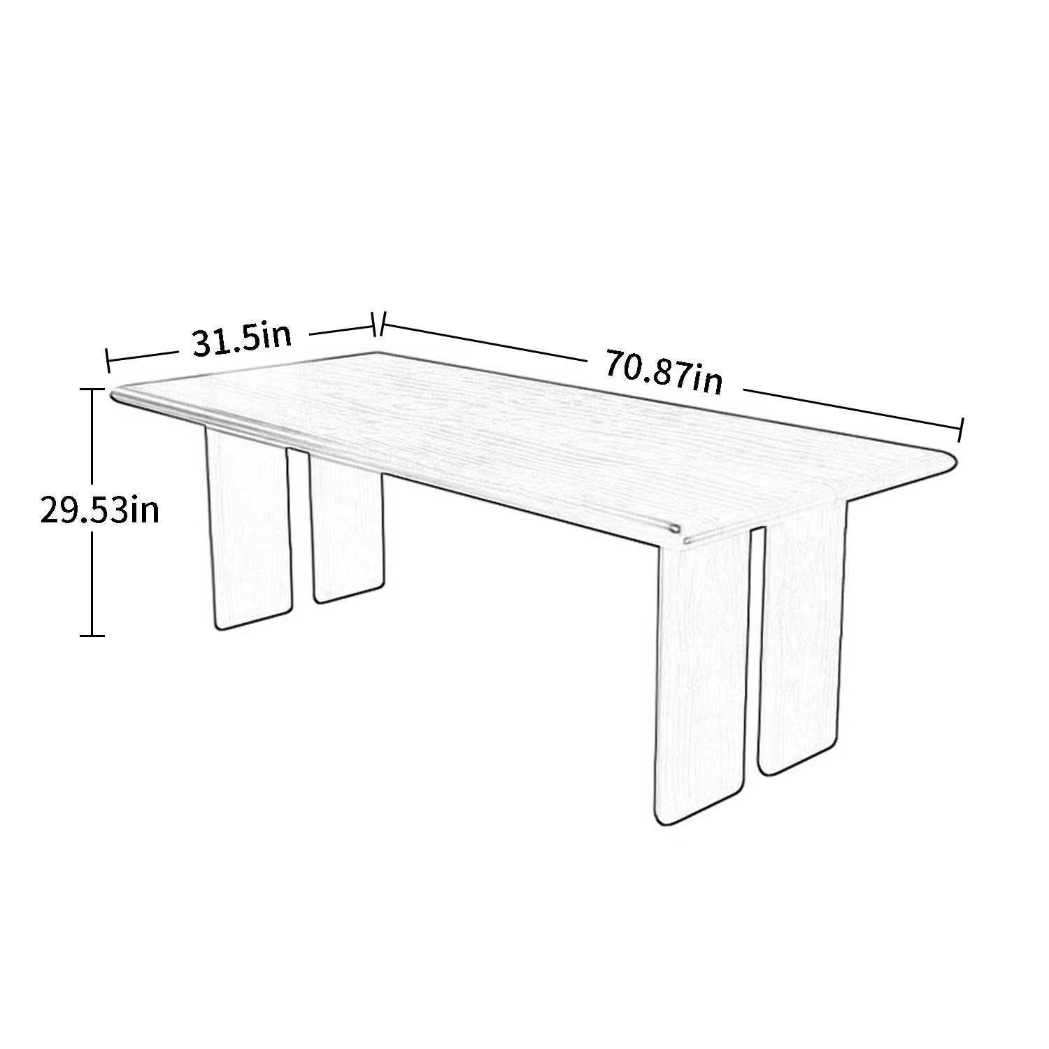 Hokku Designs Reigh Rectangular Dining Table | Wayfair