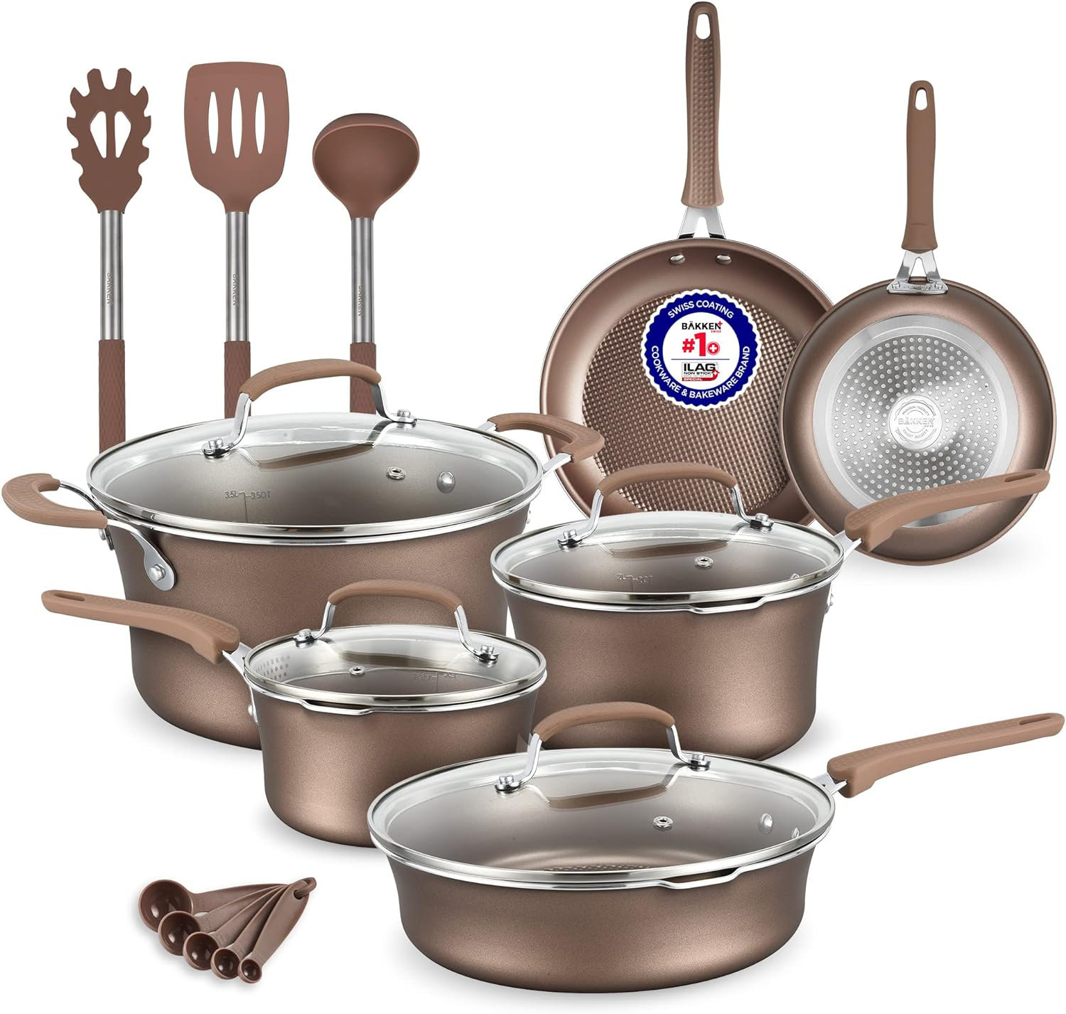 Lifemaster 14 - Piece Carbon Steel Cookware Set & Reviews | Wayfair