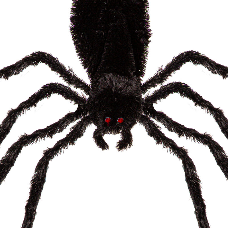 The Holiday Aisle® Kamarianna 12 Foot Black Spider Outdoor Halloween ...