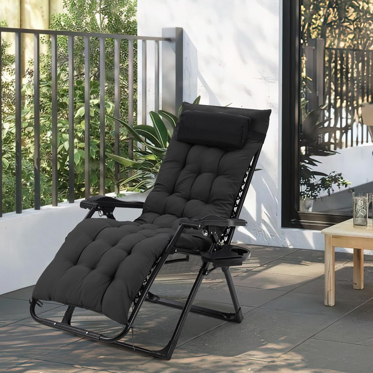 Arlmont & Co. Zero Gravity Chair, Padded Lounge Chair, Reclining Chair ...