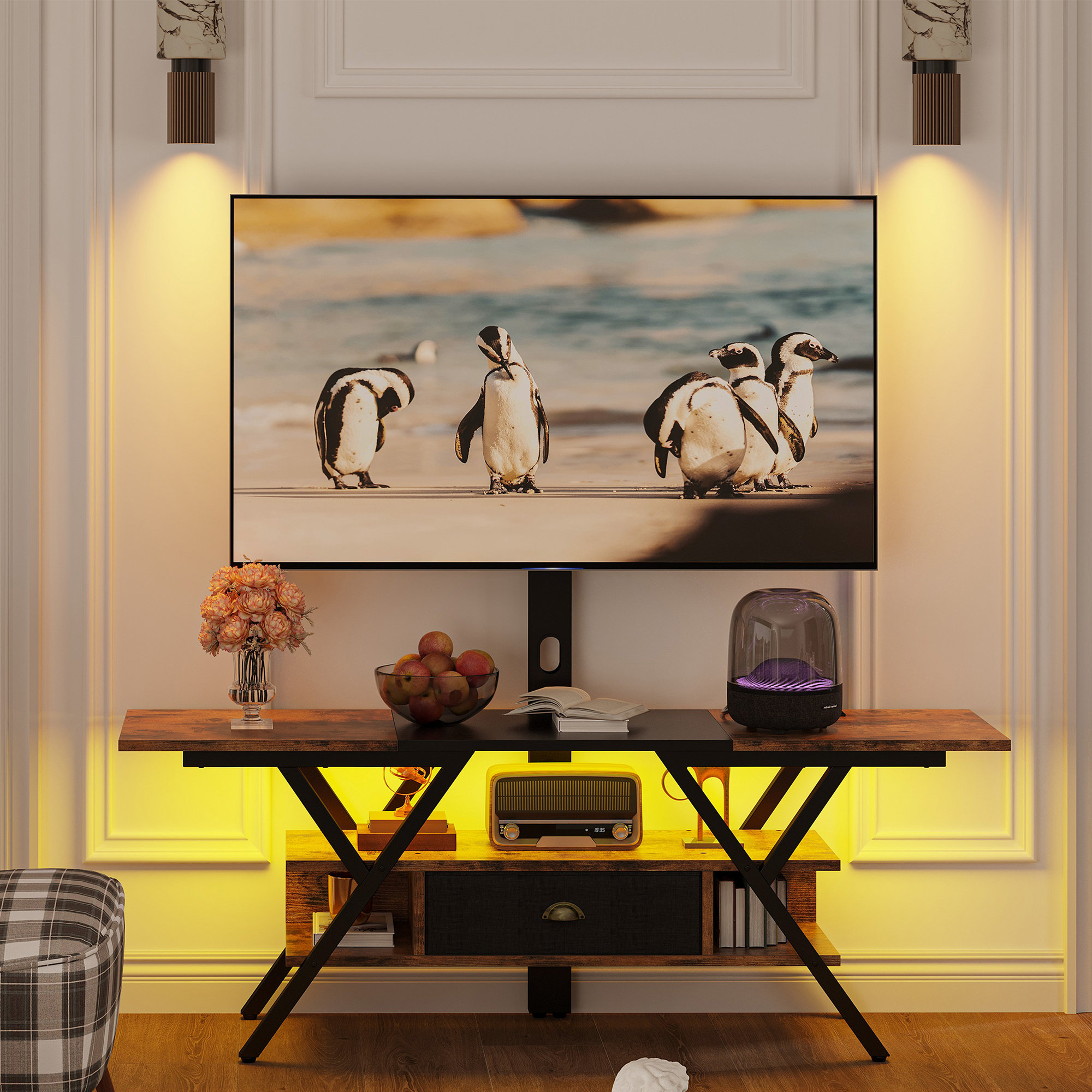 17 Stories Shamire TV Stand for TVs up to 75" & Reviews | Wayfair