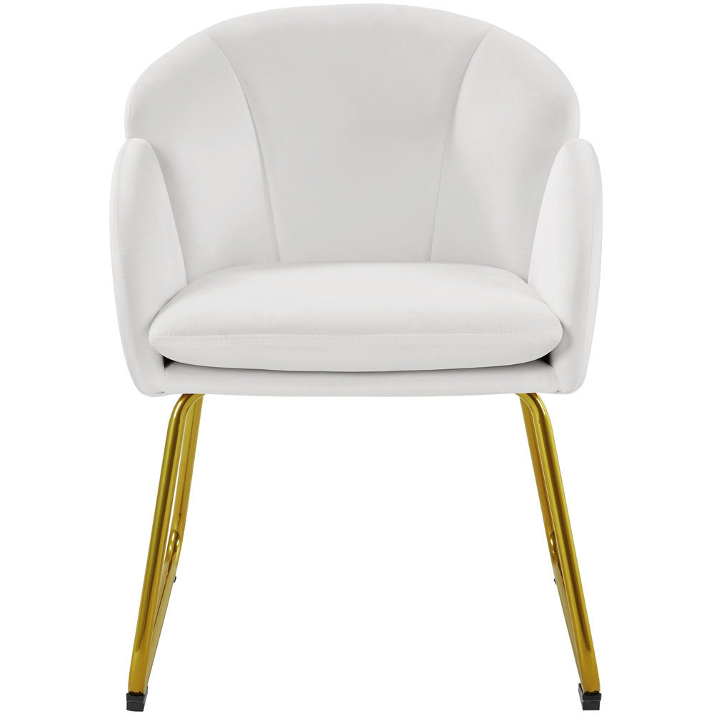 Yaheetech Flower Shape Tub Chair with Golden Metal Legs & Reviews ...