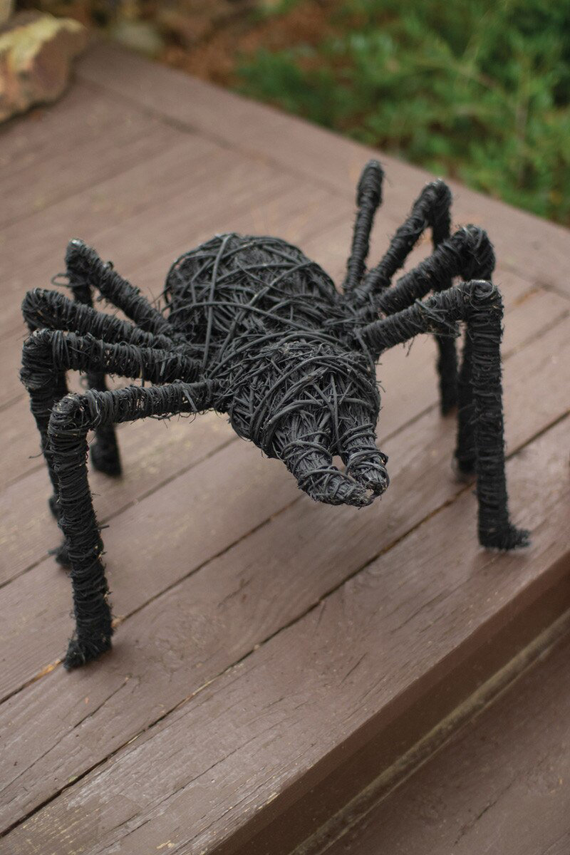 The Holiday Aisle® PAINTED TWIG SPIDER - BLACK | Wayfair