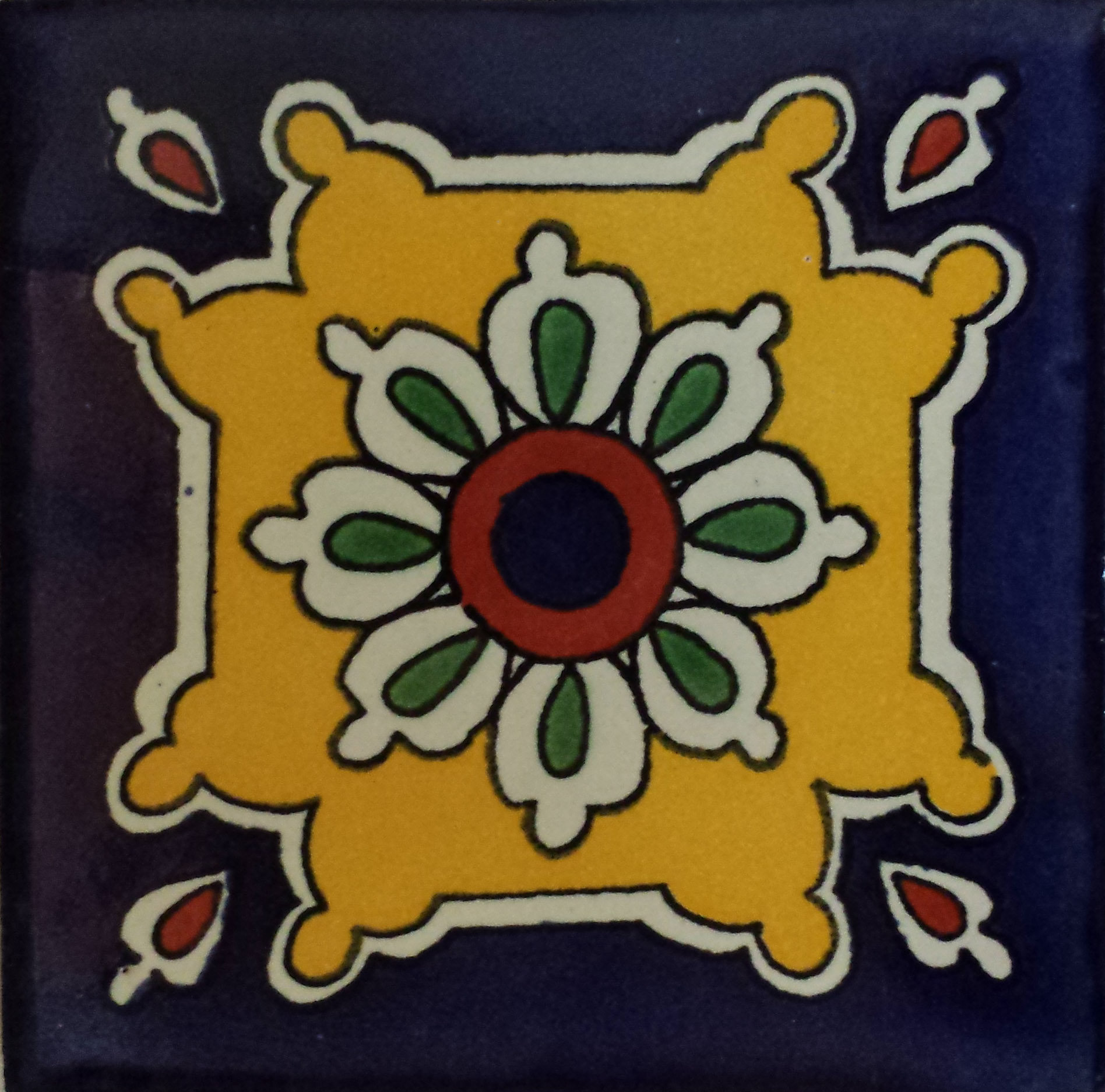Fine Crafts Imports 2" x 2" 36pcs TalaMex Puebla Talavera Mexican Tile ...