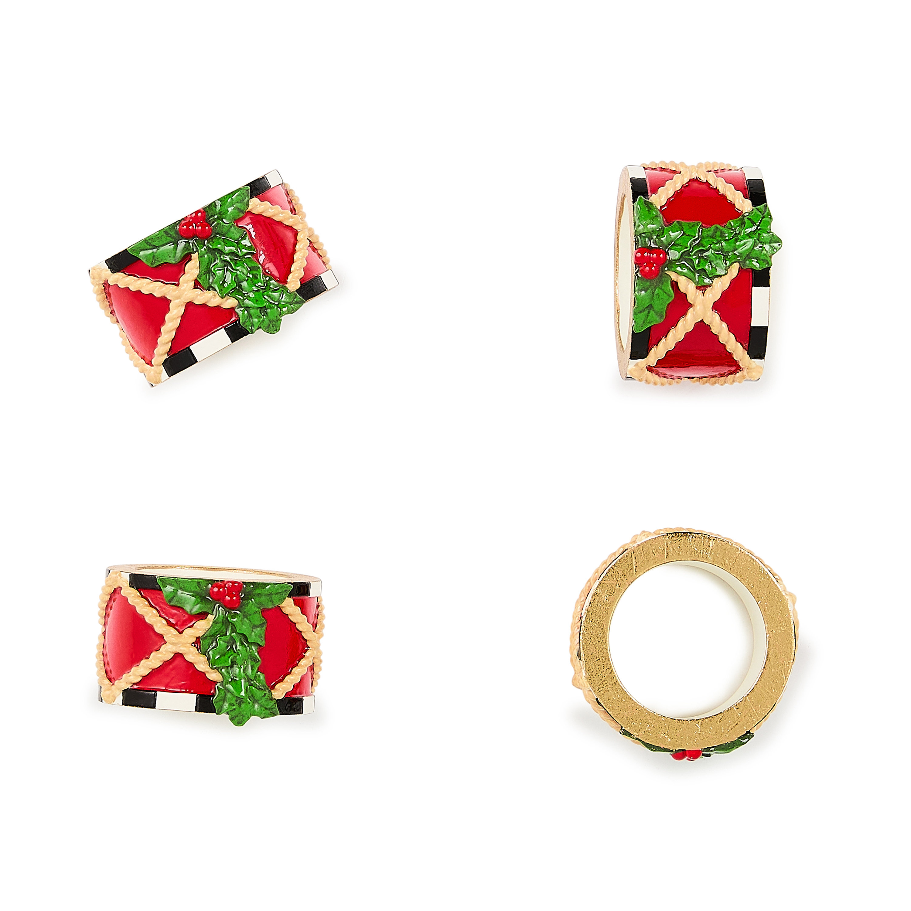 MacKenzie-Childs Toyland Drum Napkin Rings | Wayfair