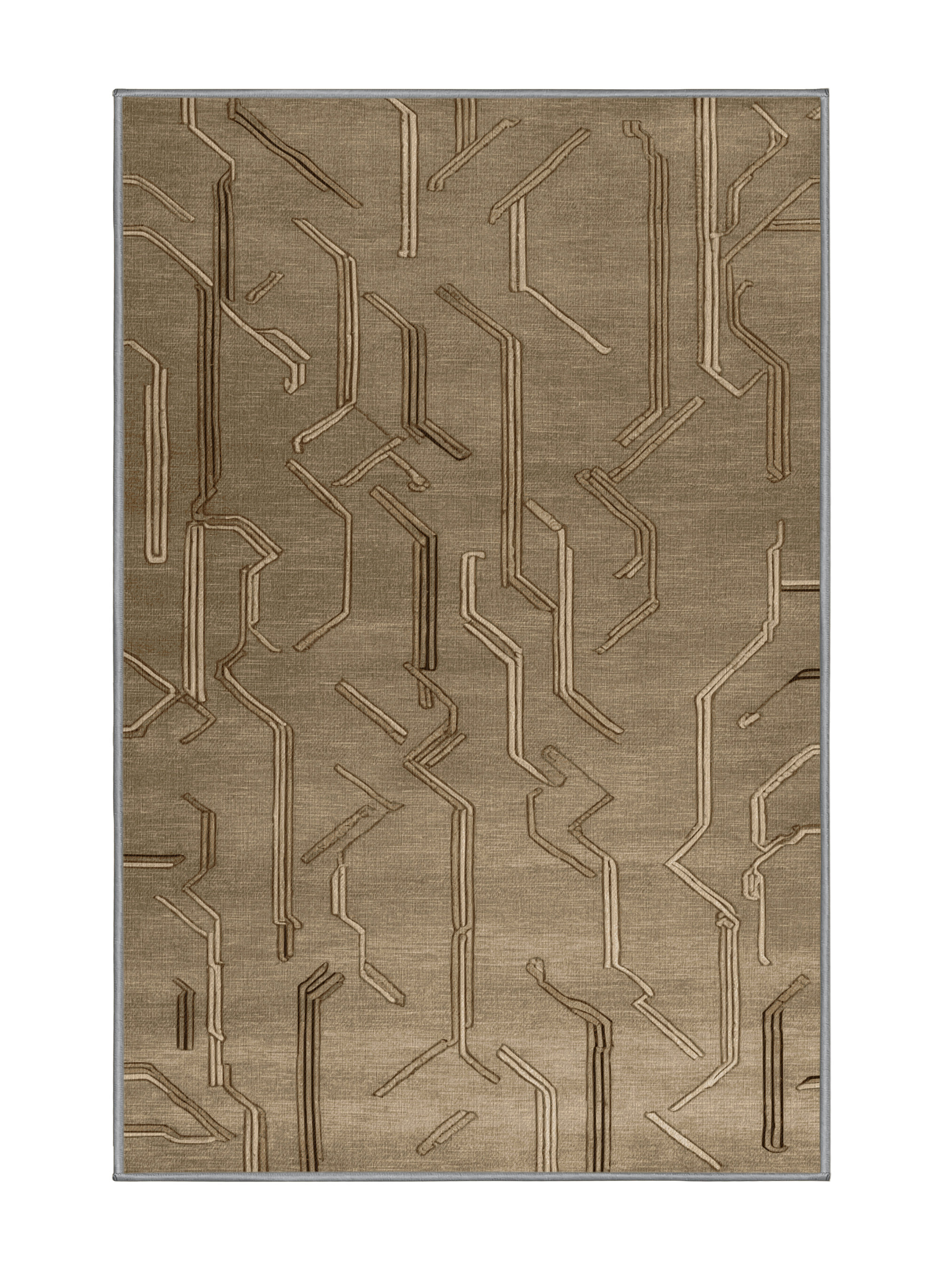 Wildon Home® Machine Washable Art Deco Brown Area Rug | Wayfair