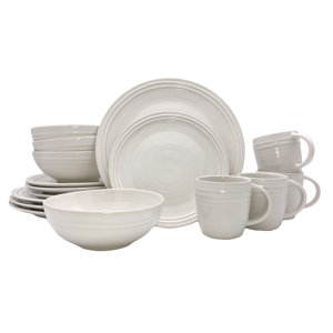 Canvas Home Lines 16 Piece Dinnerware Set, Service for 4 | Wayfair