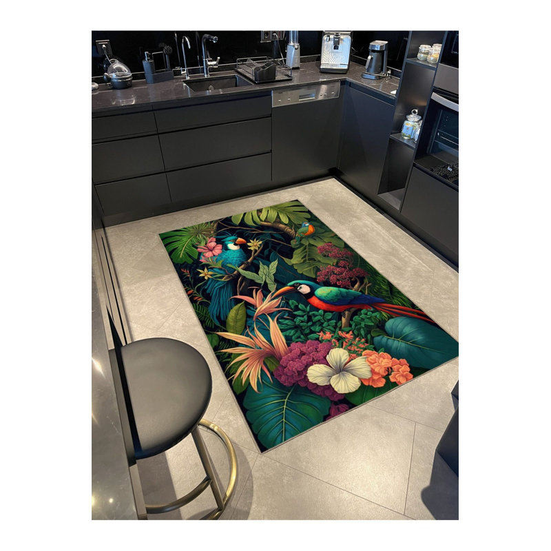 Hokku Designs Forest Themed Tree and Parrot Pattern Creative Modern ...