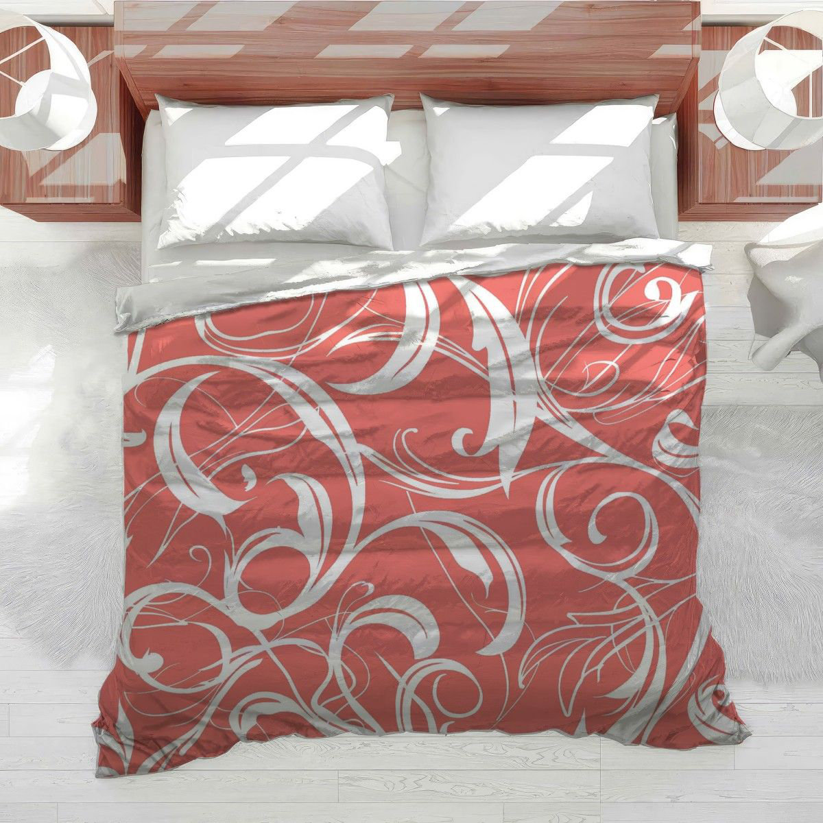 VisionDecor Swirls Cool Pattern Bedding | Wayfair