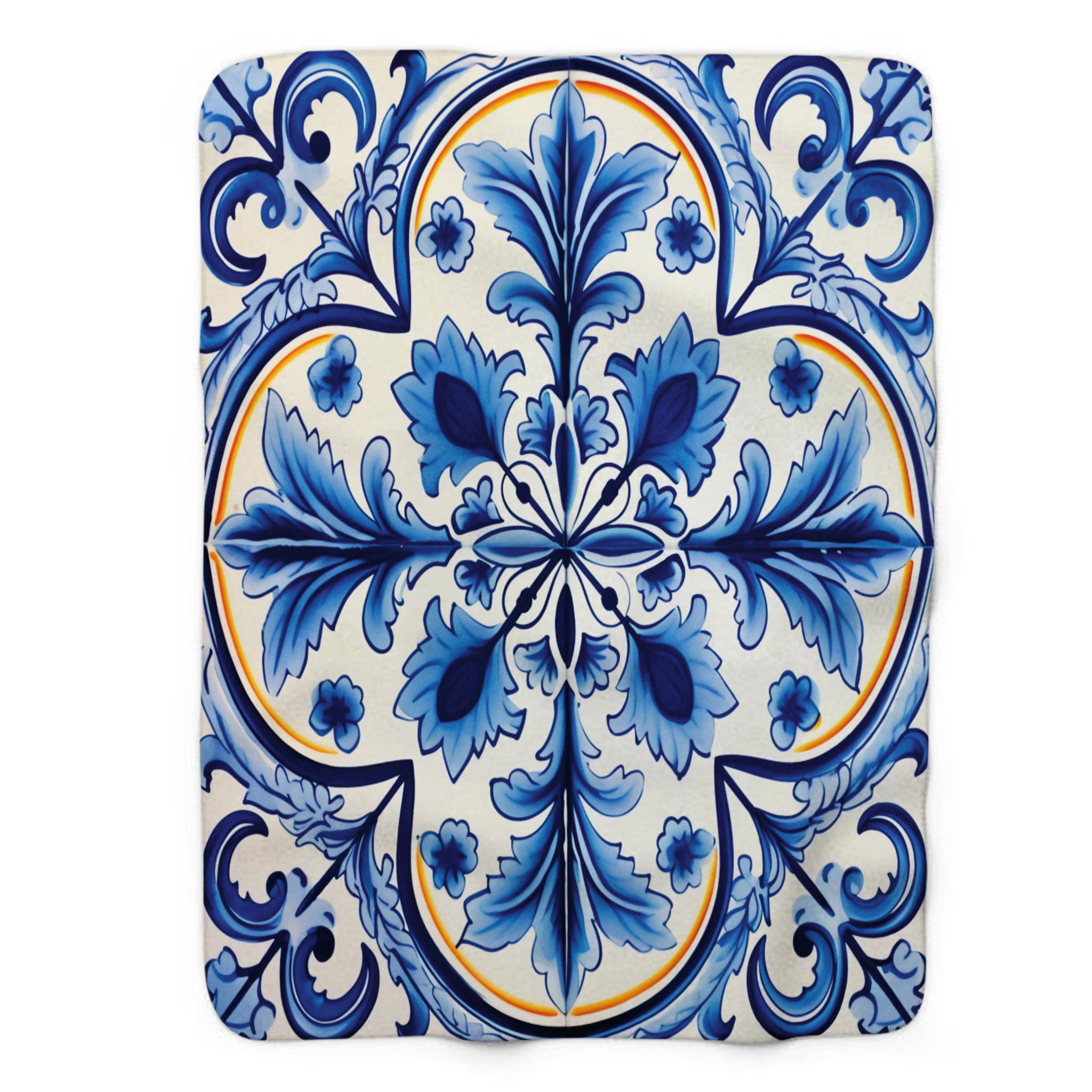 MentionedYou Classic Tile Designs - 1 Piece Premium Sherpa Blanket ...