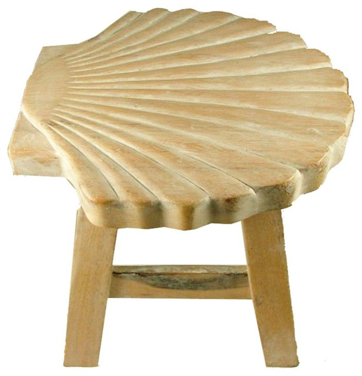 Sunside Sails Dehon Scallop Sea Shell Step Stool | Wayfair