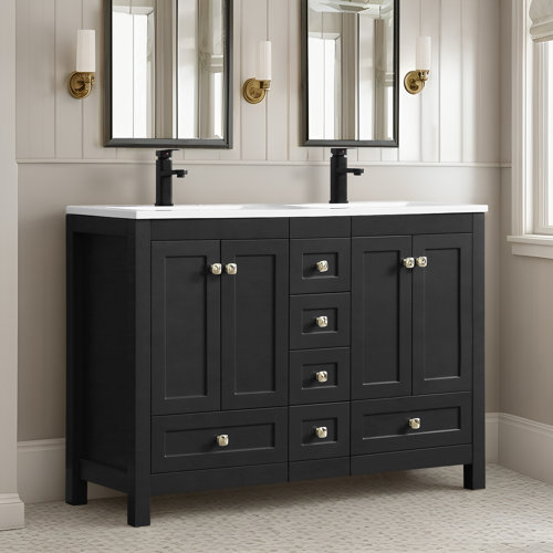 48 Inch Black Bathroom Vanities You'll Love | Wayfair