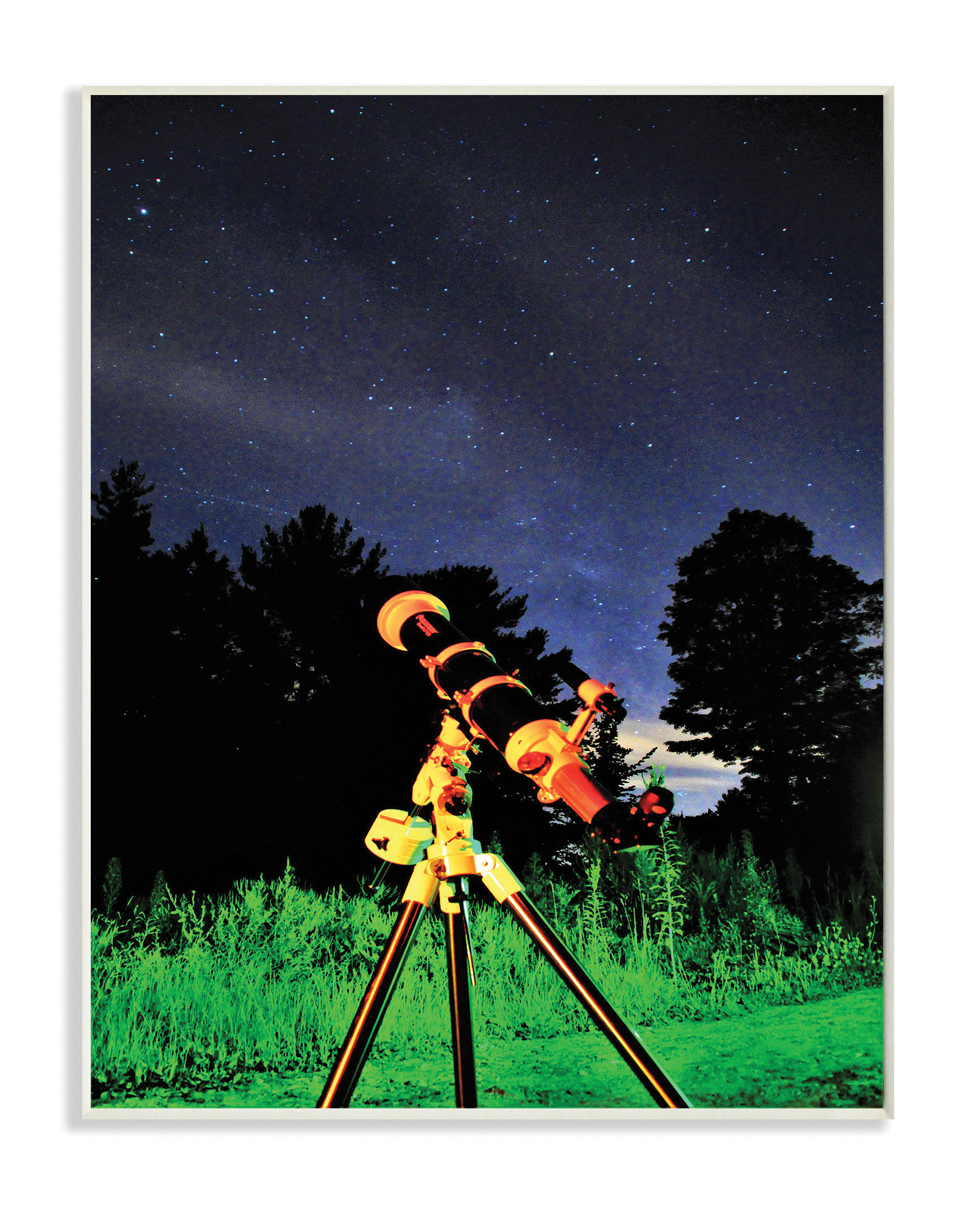 Millwood Pines 'Abstract Telescope Night Sky' Graphic Art Print | Wayfair