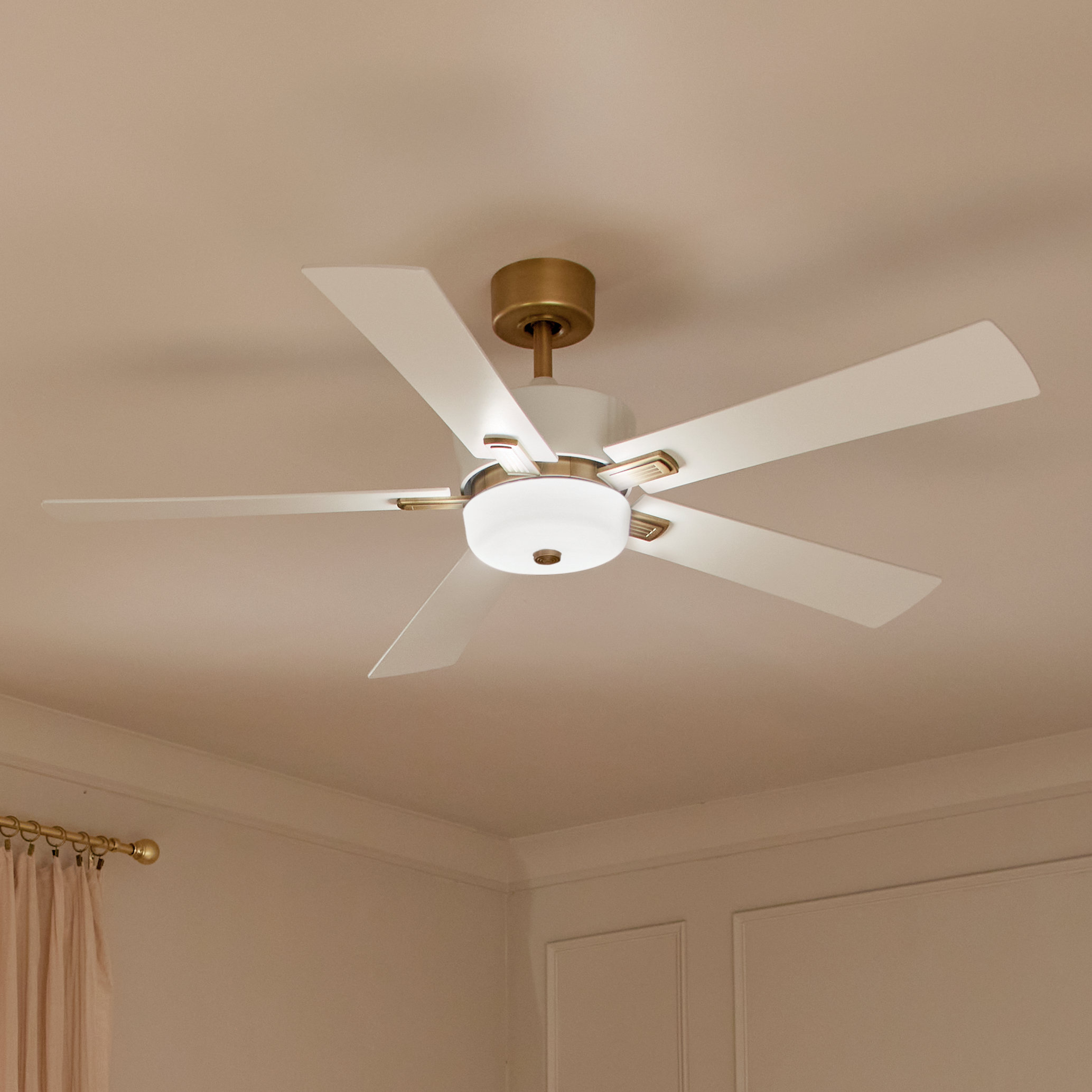 Kichler Lighting 56" 5 - Blade LED Standard Ceiling Fan with Remote ...