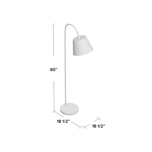 Red Barrel Studio® Hobart 60'' Arched/Arc Floor Lamp & Reviews | Wayfair