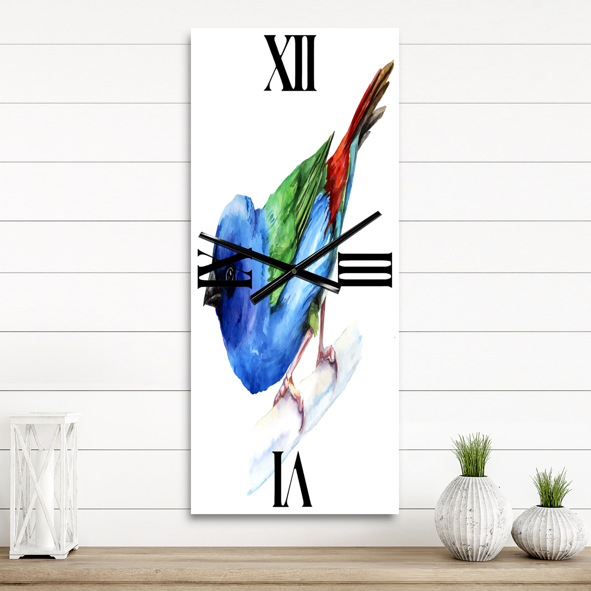 East Urban Home Forbes Finch Bird - Traditional Wall Clock | Wayfair