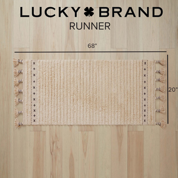Lucky Brand Maharis Fringe Bath Rug & Reviews | Wayfair