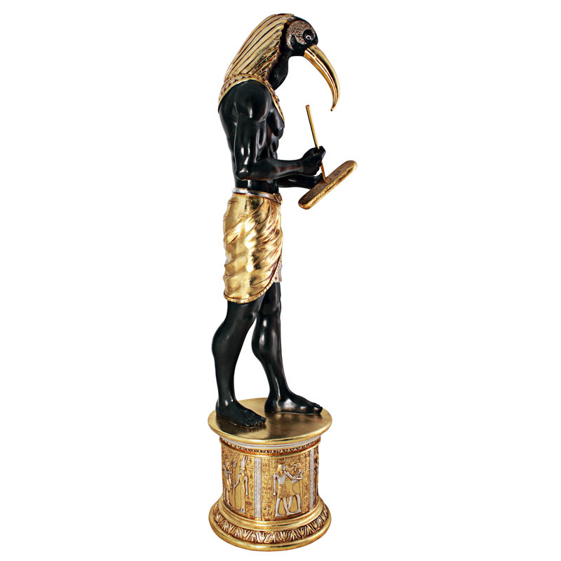 Design Toscano Egyptian Grand Ruler Thoth Statue with Pedestal | Wayfair