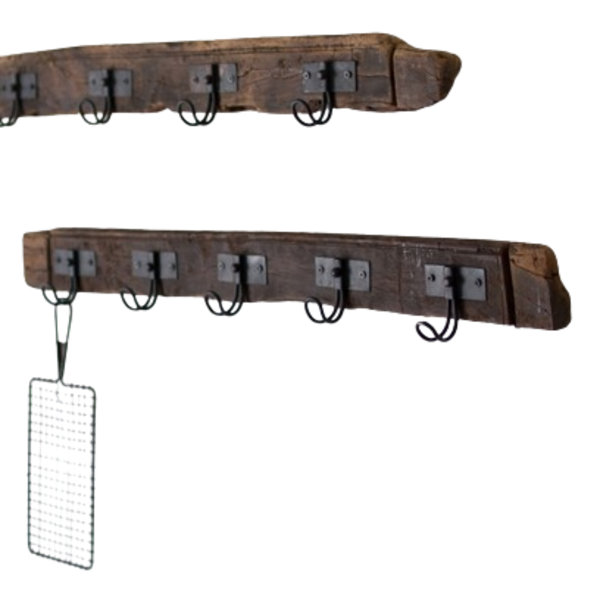 Beachcrest Home™ Caiden Metal 10 - Hook Wall Mounted Coat Rack ...